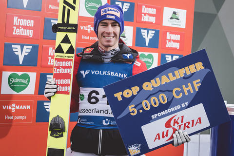 Skifliegen am Kulm beginnt mit Rekordweiten